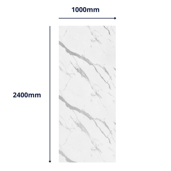 Calacatta Marble Bathroom Wall Panel - WallPanels.com.au