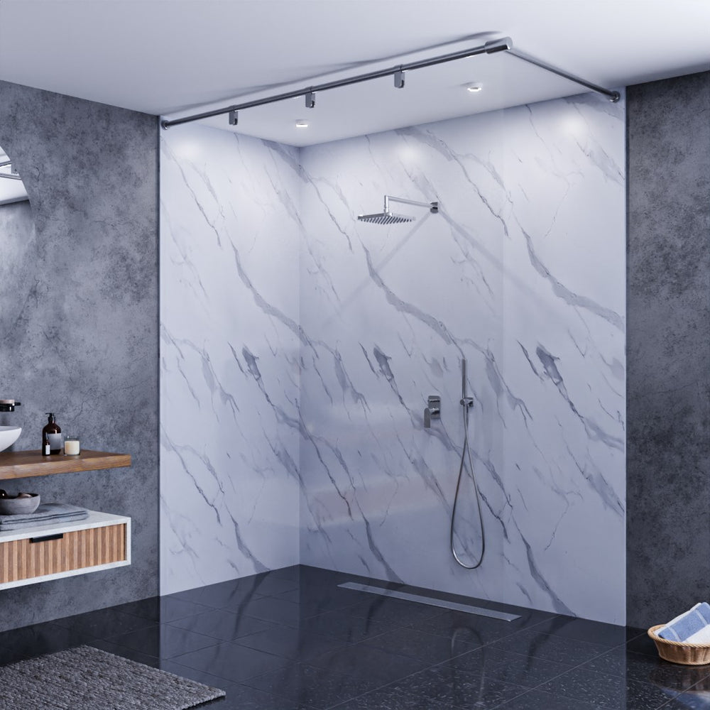 Calacatta Marble Wet Wall Panel - WallPanels.com.au