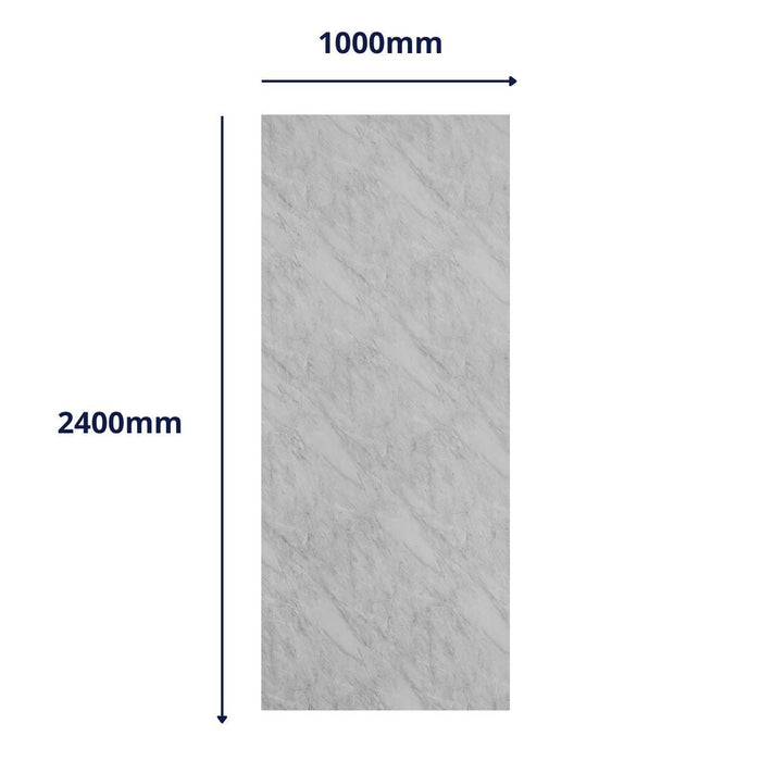Grey Marble Bathroom Wall Panel - WallPanels.com.au