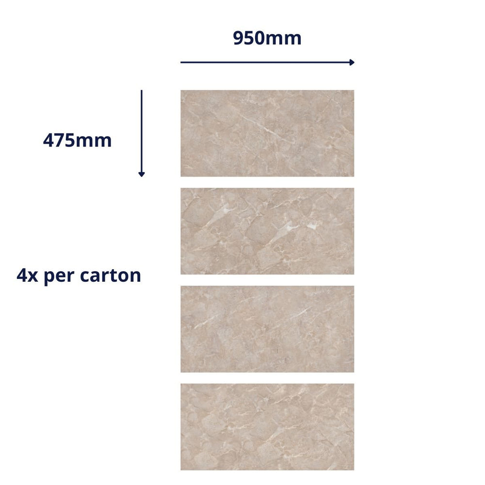 Moonstone Marble Wall Panel Tiles - WallPanels.com.au