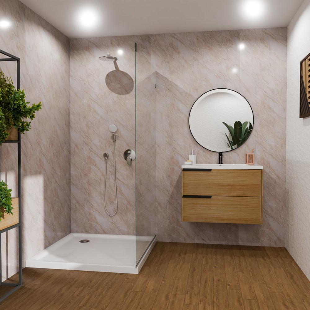 Bathroom Wall Panels (100% Waterproof) - Wet Area Shower Wall Panels ...