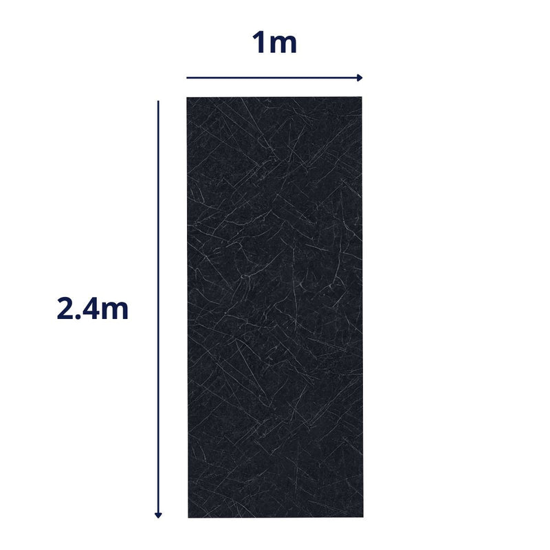 Black Sensa Bathroom Wall Panel - WallPanels.com.au