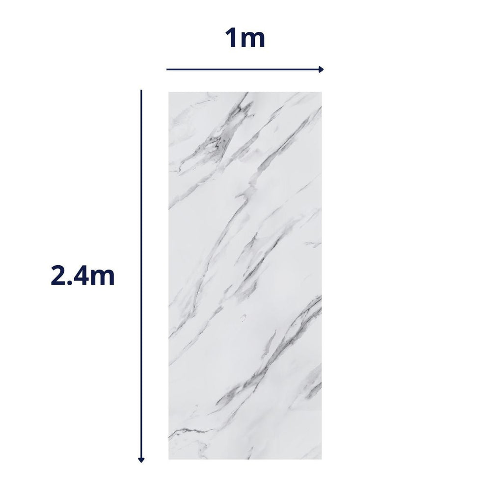 Calacatta Marble Wet Wall Panel - WallPanels.com.au